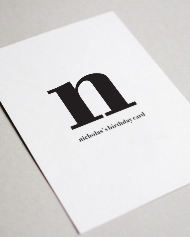 Personalised Letter Birthday Card • Chelsea Chelsea