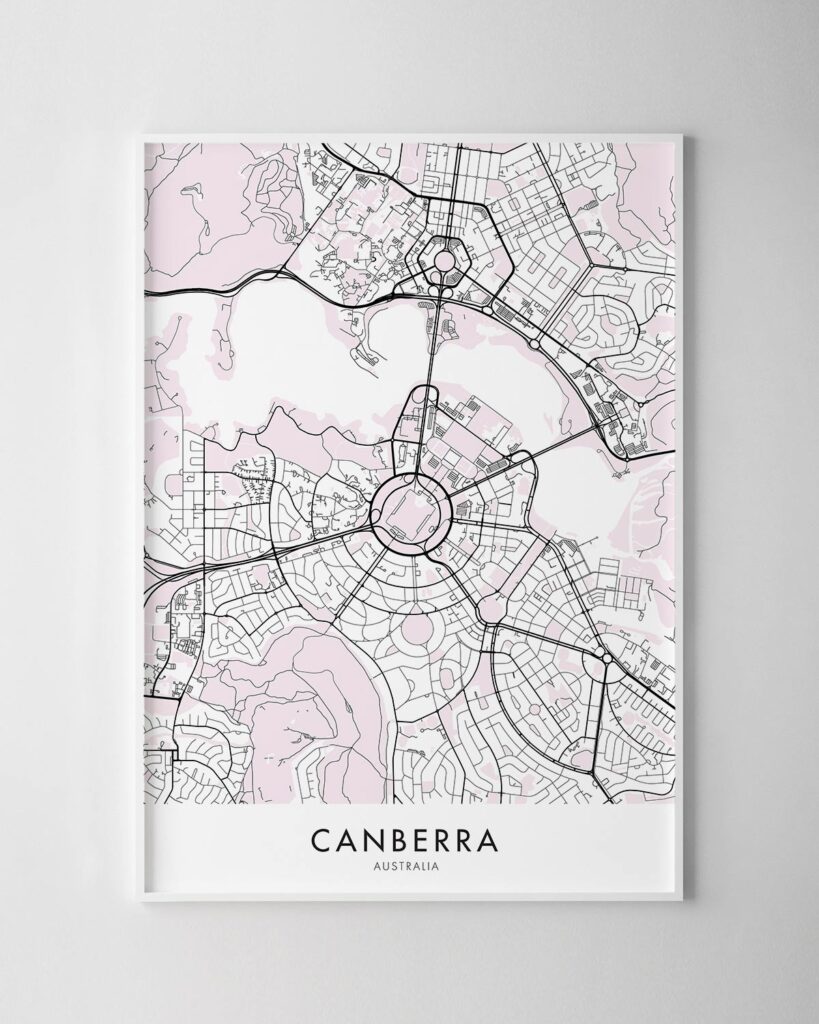 Canberra Map Print - Chelsea Chelsea