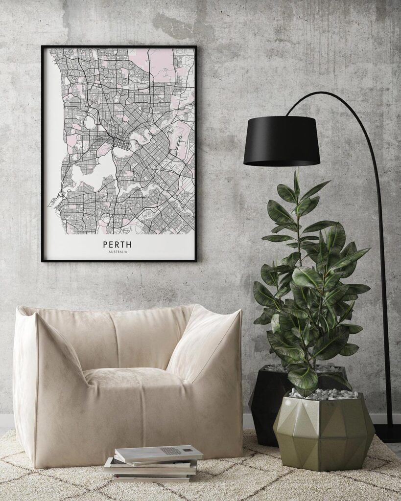 Perth Map Print - Chelsea Chelsea