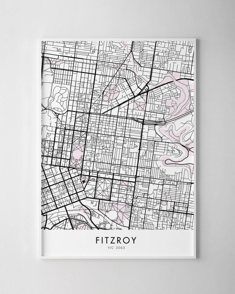 Melbourne – Fitzroy Map Print - Chelsea Chelsea