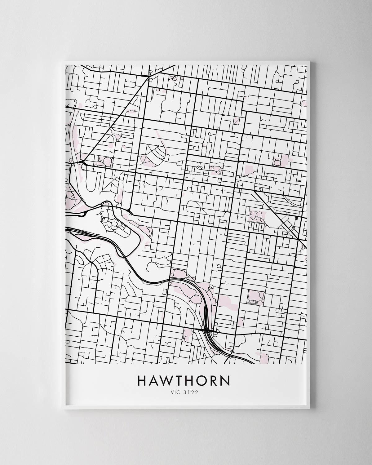 Melbourne – Hawthorn Map Print | Chelsea Chelsea