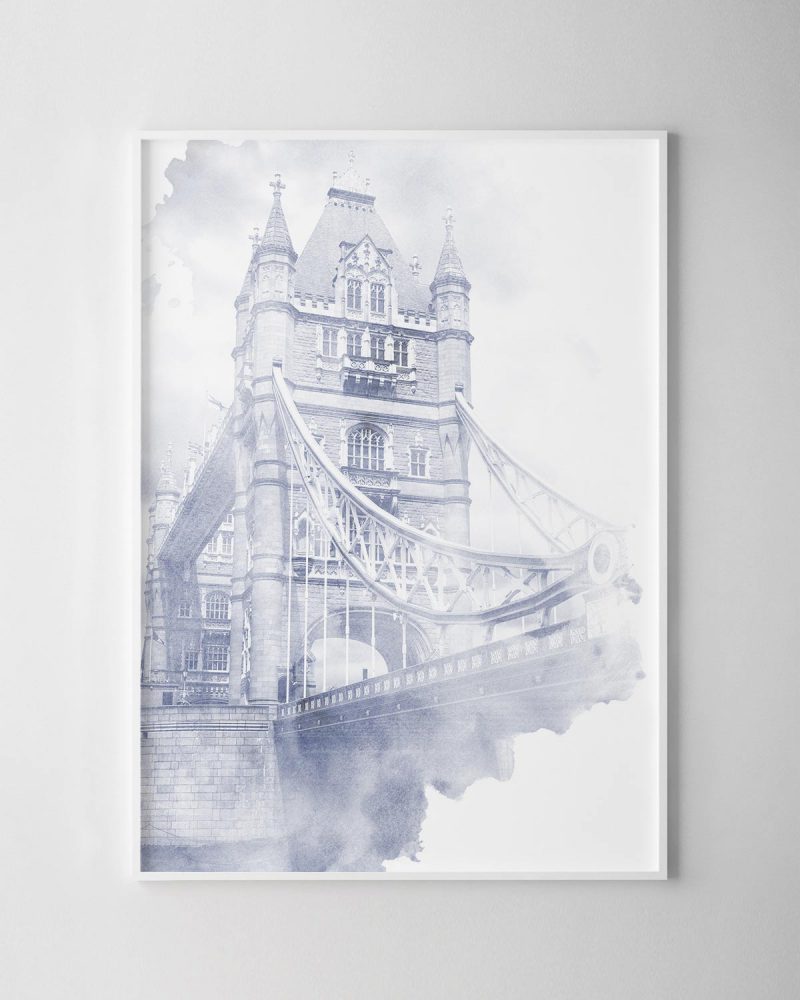 Tower Bridge Watercolour Print - Chelsea Chelsea