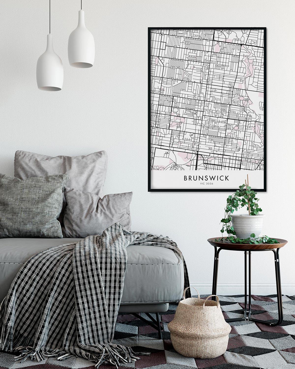 Melbourne – Brunswick Map Print | Chelsea Chelsea