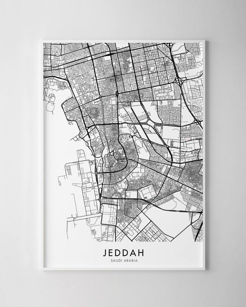 Jeddah Map Print - Chelsea Chelsea