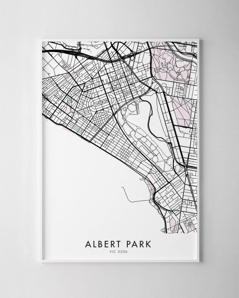 Melbourne – Albert Park Map Print - Chelsea Chelsea