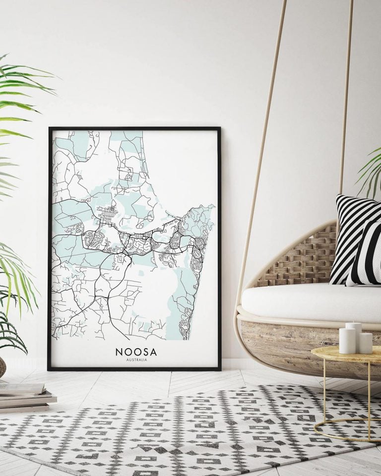 Noosa Map Print - Chelsea Chelsea