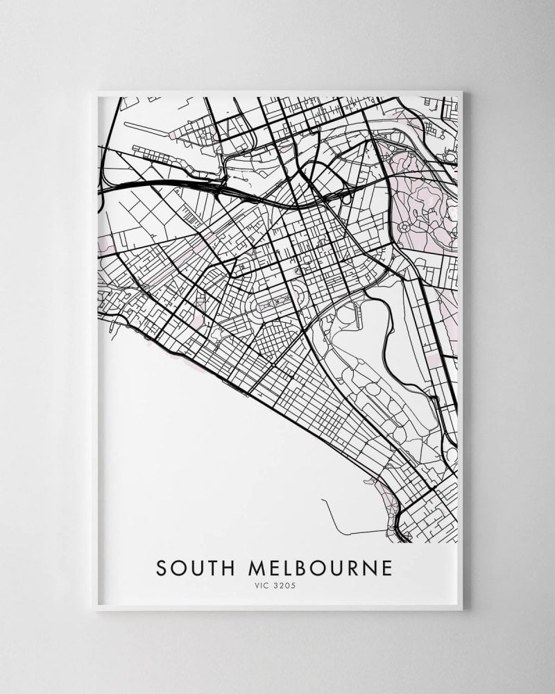 Melbourne – South Melbourne Map Print - Chelsea Chelsea
