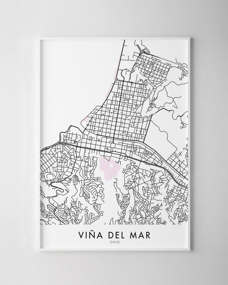 Viña del Mar Map Print - Chelsea Chelsea