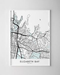 Sydney – Elizabeth Bay Map Print • Wall Art Print • Chelsea Chelsea