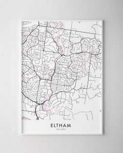 Melbourne – Eltham Map Print • Wall Art Print • Chelsea Chelsea