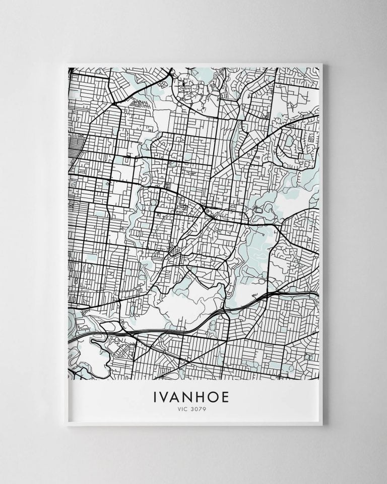 Melbourne – Ivanhoe Map Print - Chelsea Chelsea