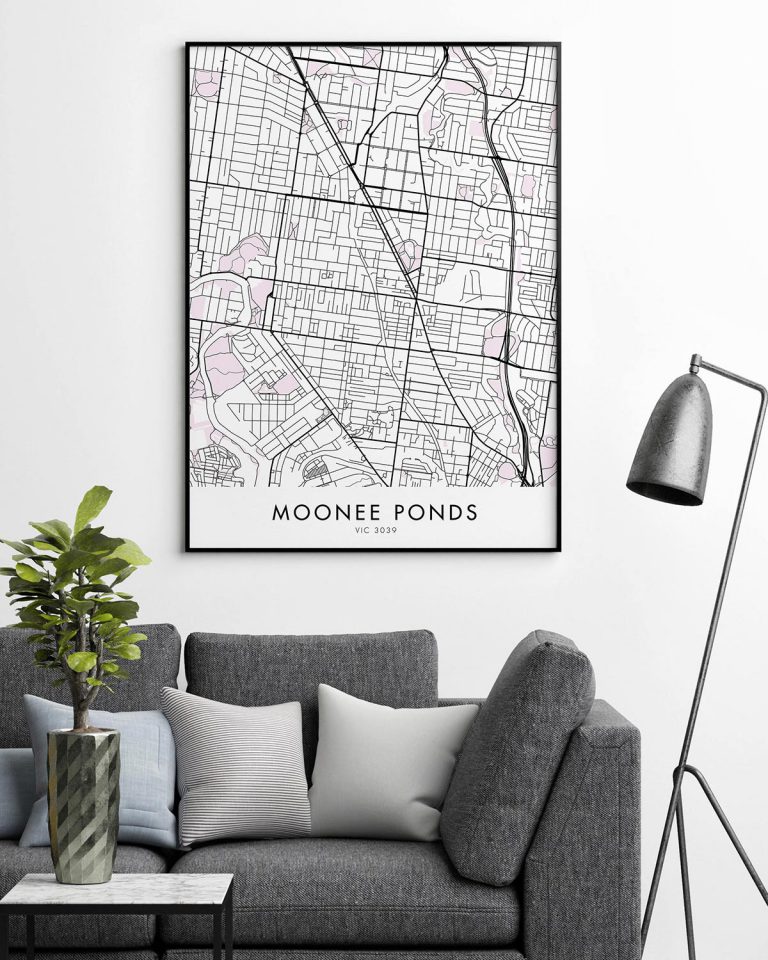 Melbourne – Moonee Ponds Map Print - Chelsea Chelsea