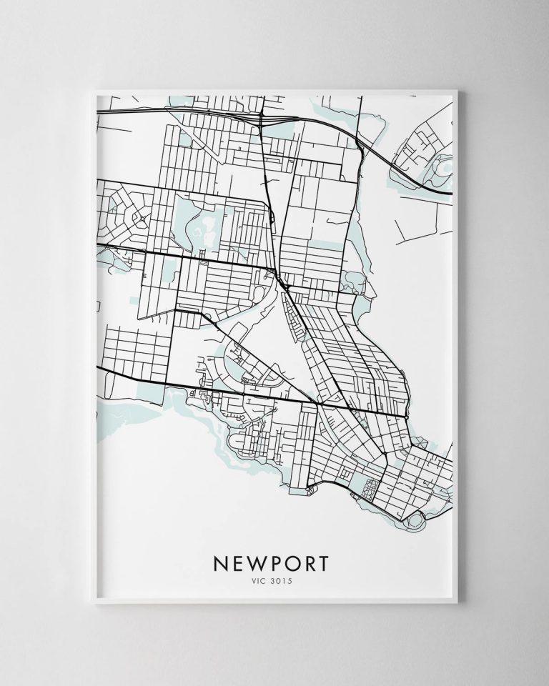 Melbourne – Newport Map Print - Chelsea Chelsea