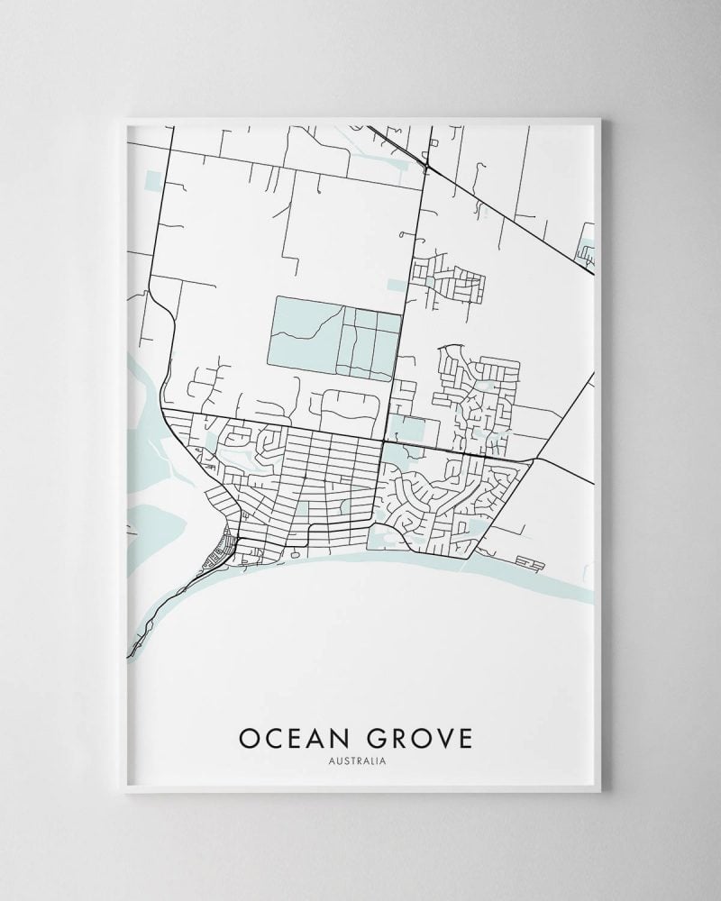 Ocean Grove Map Print • Wall Art Print • Chelsea Chelsea