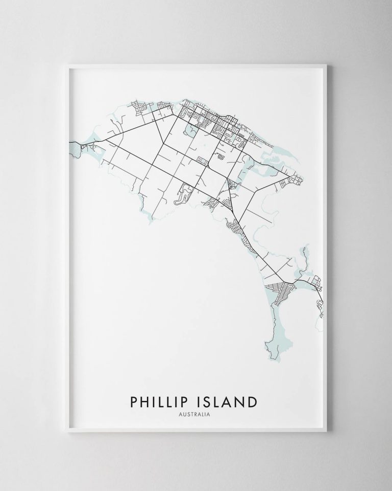 Phillip Island Map Print - Chelsea Chelsea