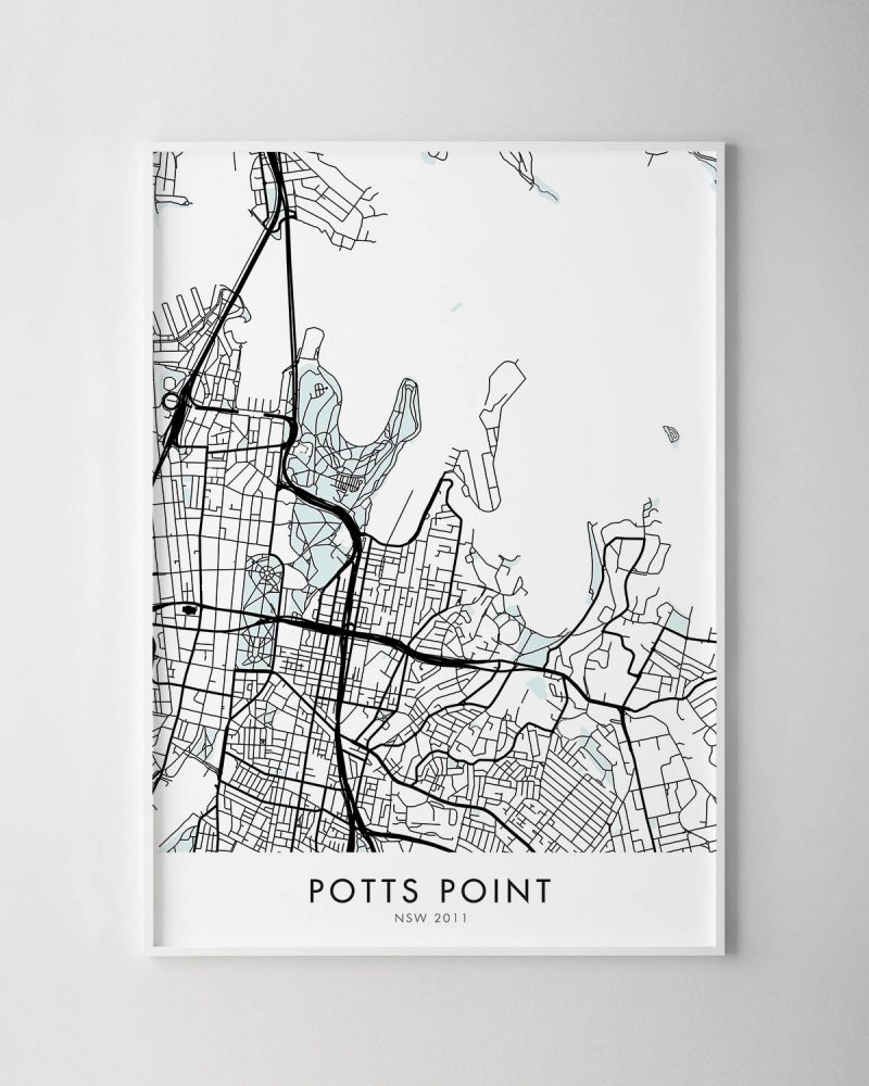 Sydney – Potts Point Map Print - Chelsea Chelsea