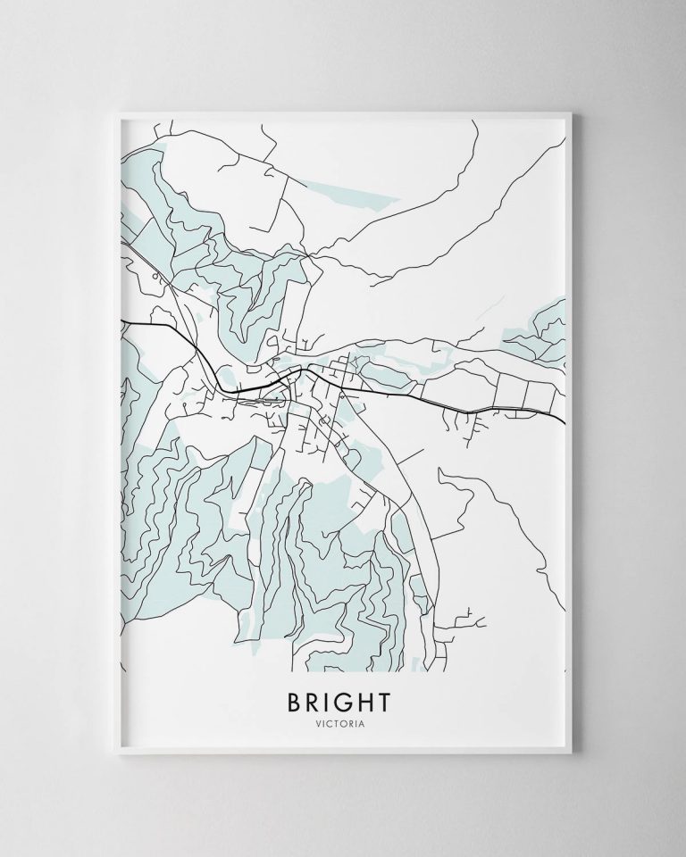 Bright VIC Map Print - Chelsea Chelsea