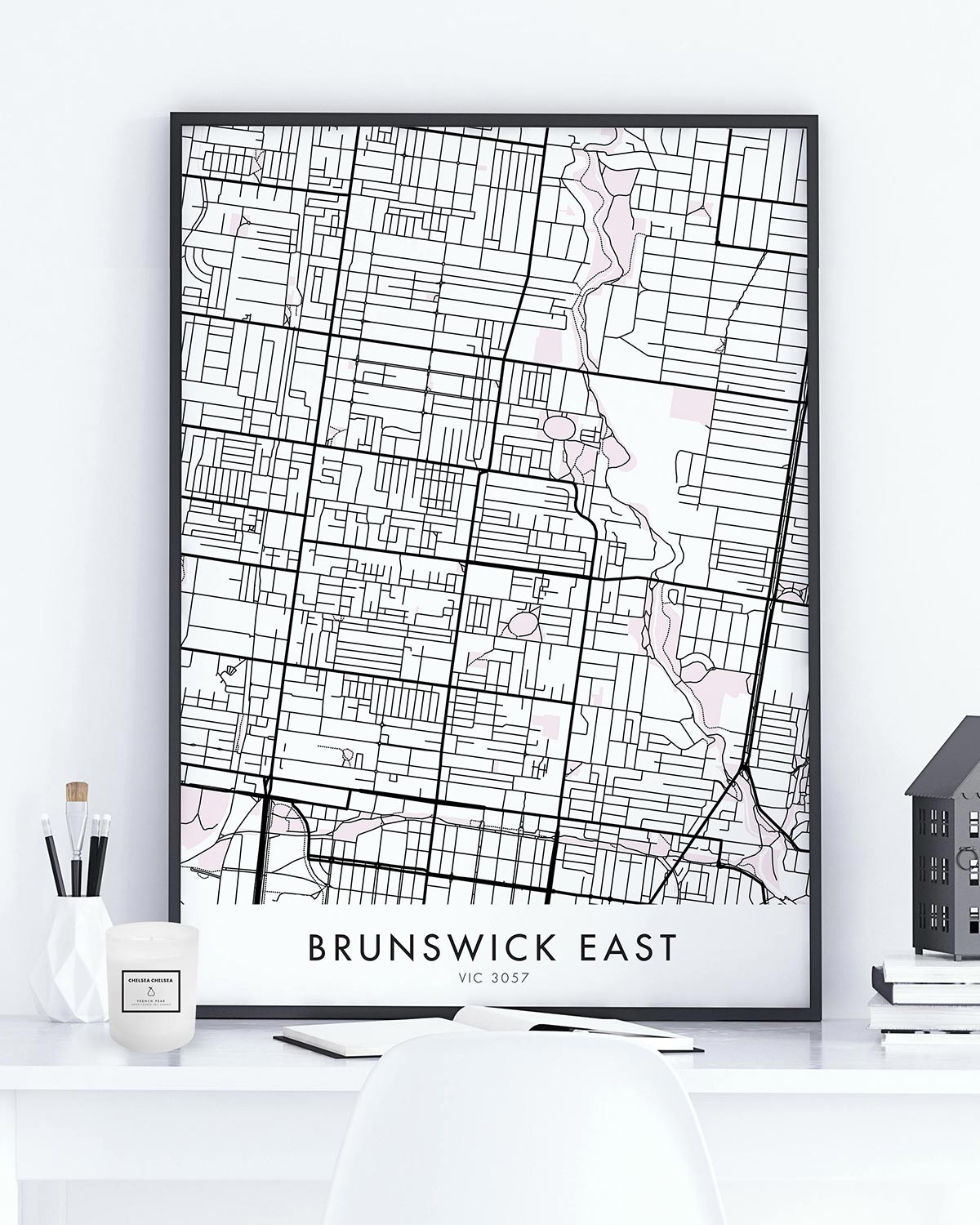 Melbourne – Brunswick East Map Print | Chelsea Chelsea
