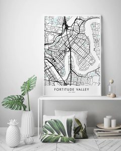 Brisbane – Fortitude Valley Map Print - Chelsea Chelsea