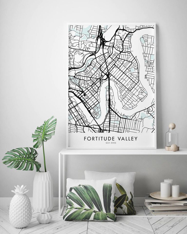 Brisbane – Fortitude Valley Map Print - Chelsea Chelsea