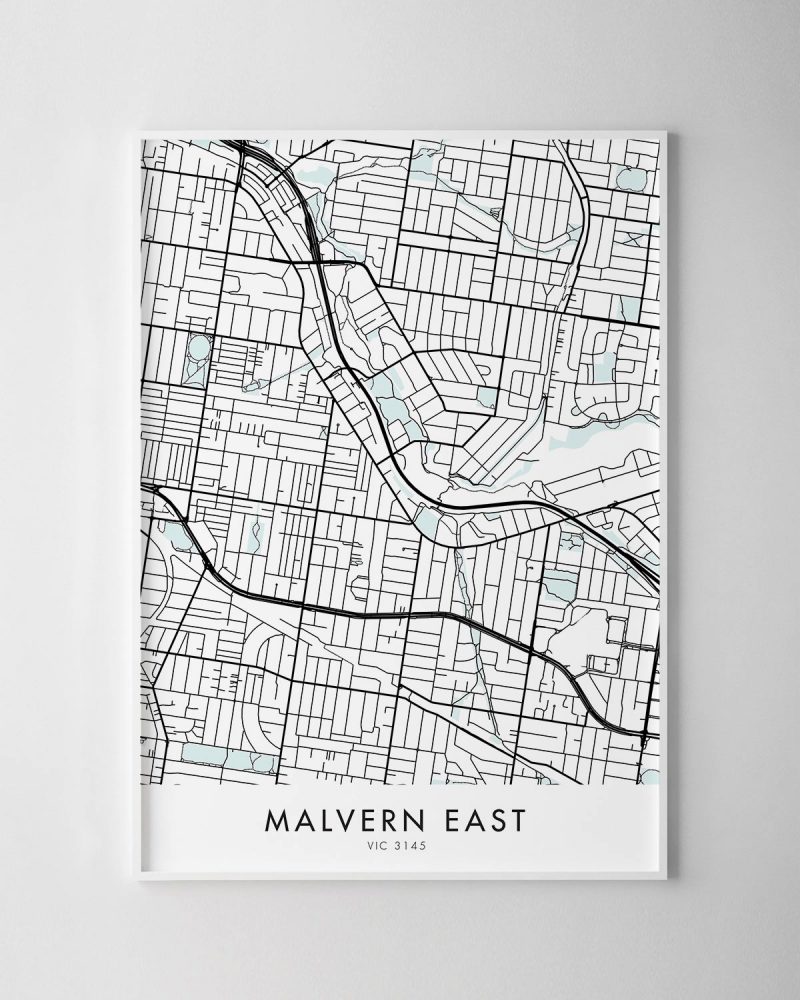 Melbourne – Malvern East Map Print - Chelsea Chelsea