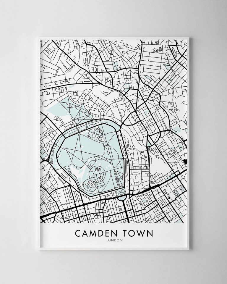 Camden Town, London Map Print - Chelsea Chelsea