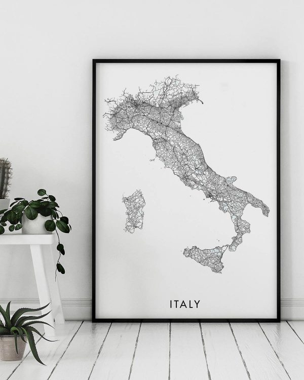 Italy Map Print - Chelsea Chelsea