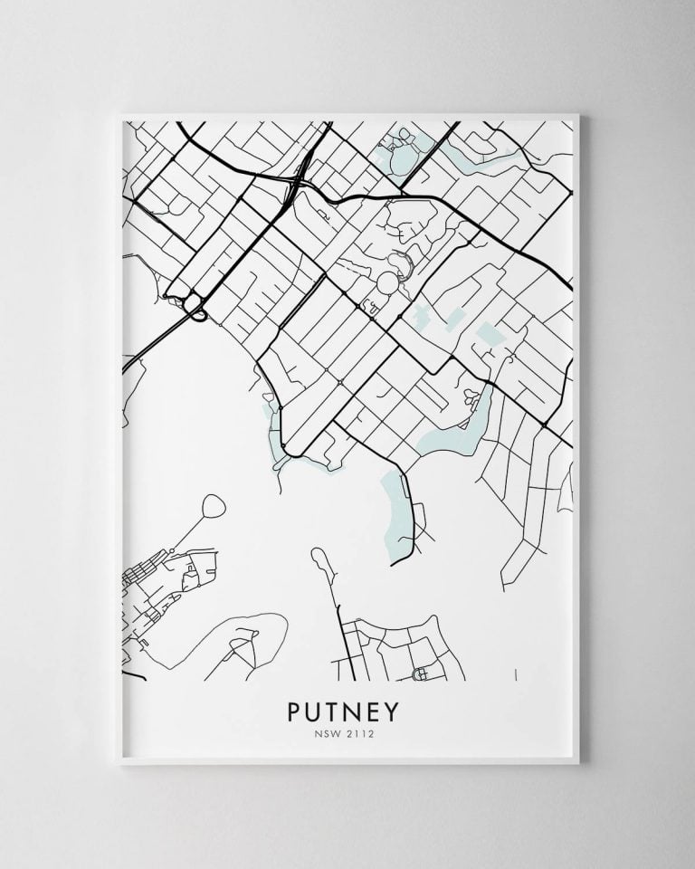 Sydney – Putney Map Print - Chelsea Chelsea