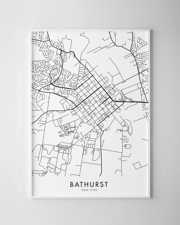 Bathurst Map Print - Chelsea Chelsea