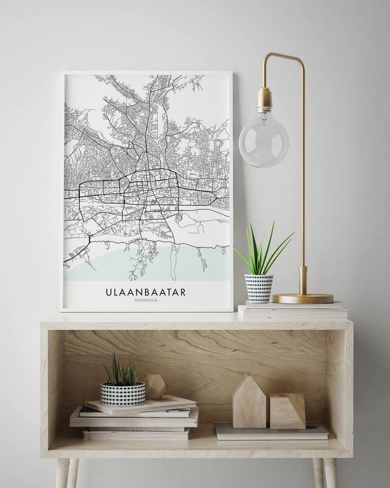 Ulaanbaatar Map Print - Chelsea Chelsea