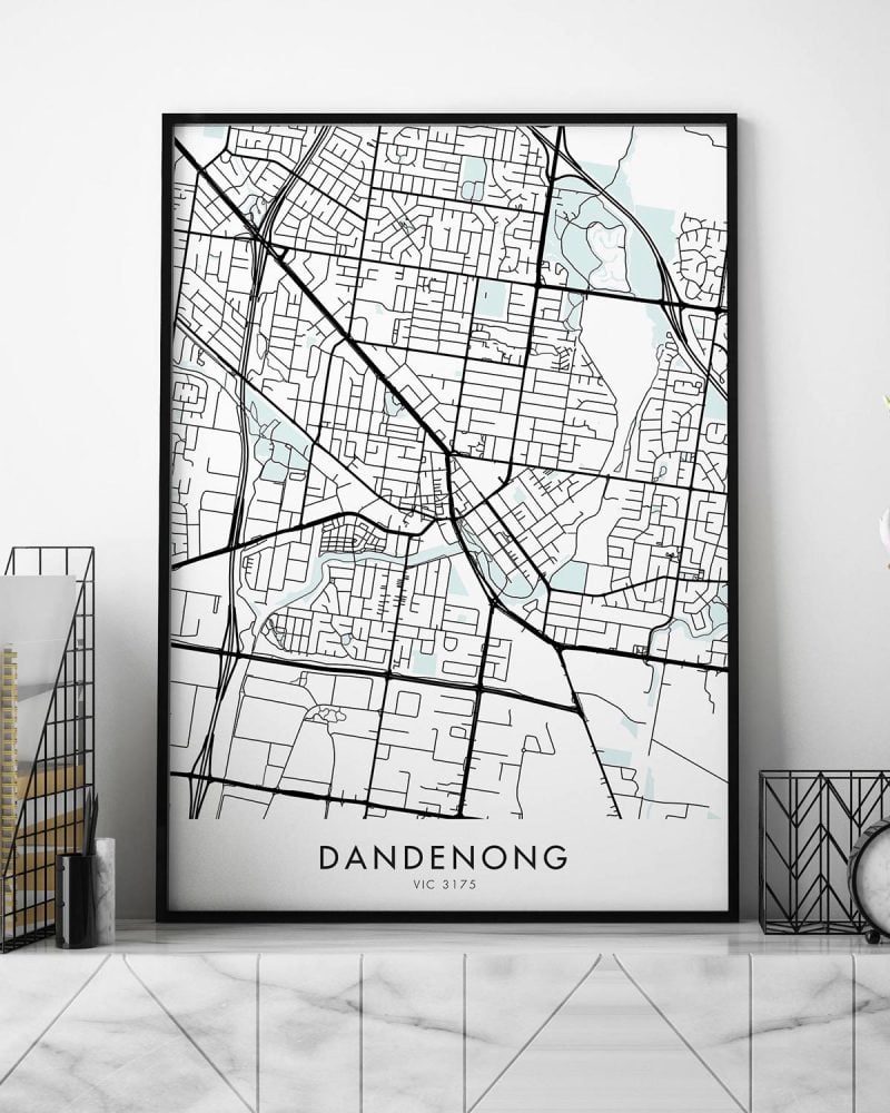 Melbourne – Dandenong Map Print - Chelsea Chelsea