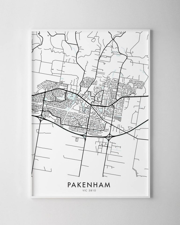 Melbourne – Pakenham Map Print - Chelsea Chelsea