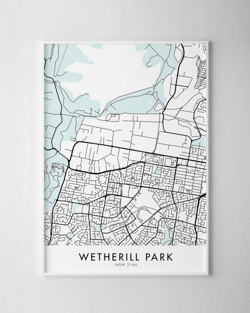 Sydney – Wetherill Park Map Print • Wall Art Print • Chelsea Chelsea