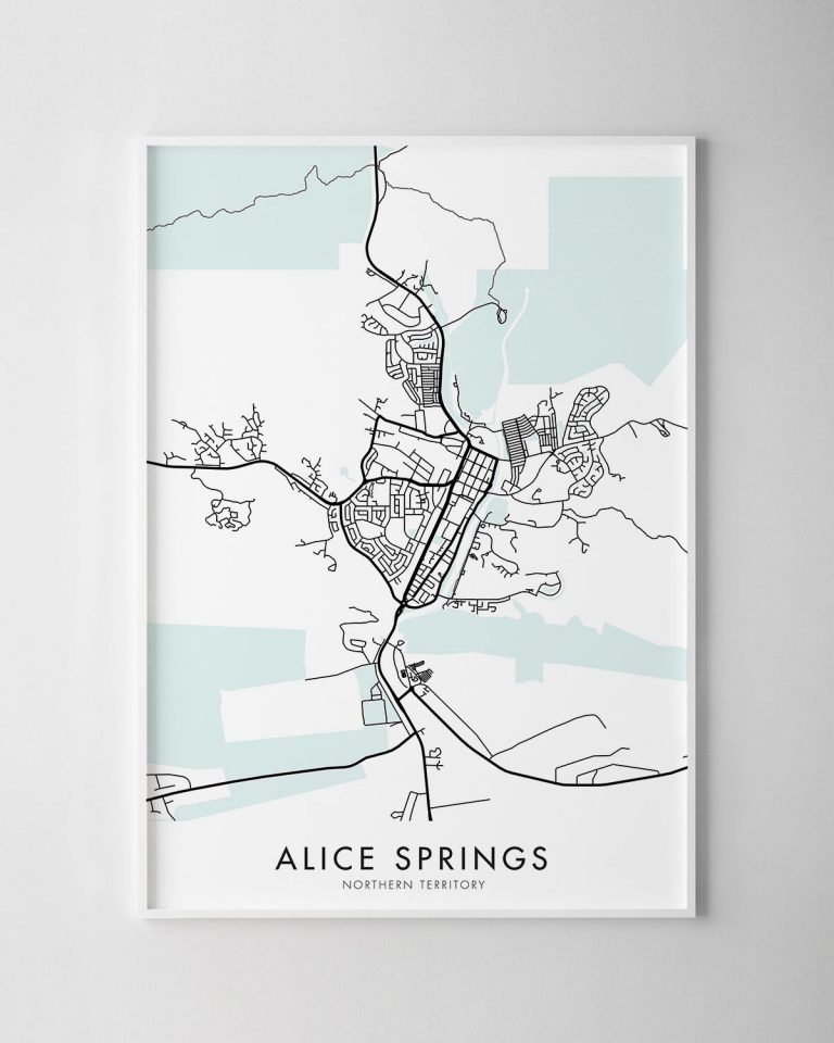 Alice Springs Map Print - Chelsea Chelsea