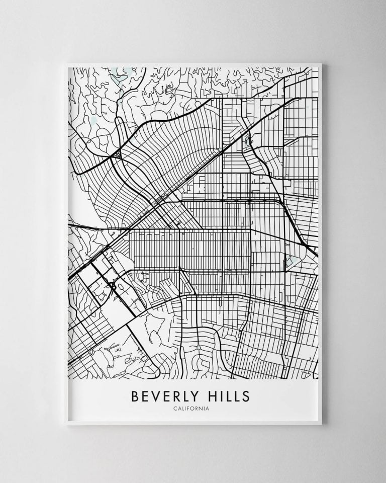 Beverly Hills Map Print - Chelsea Chelsea