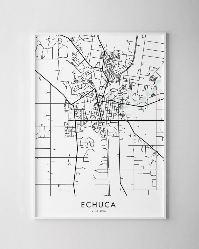 Echuca VIC Map Print - Chelsea Chelsea