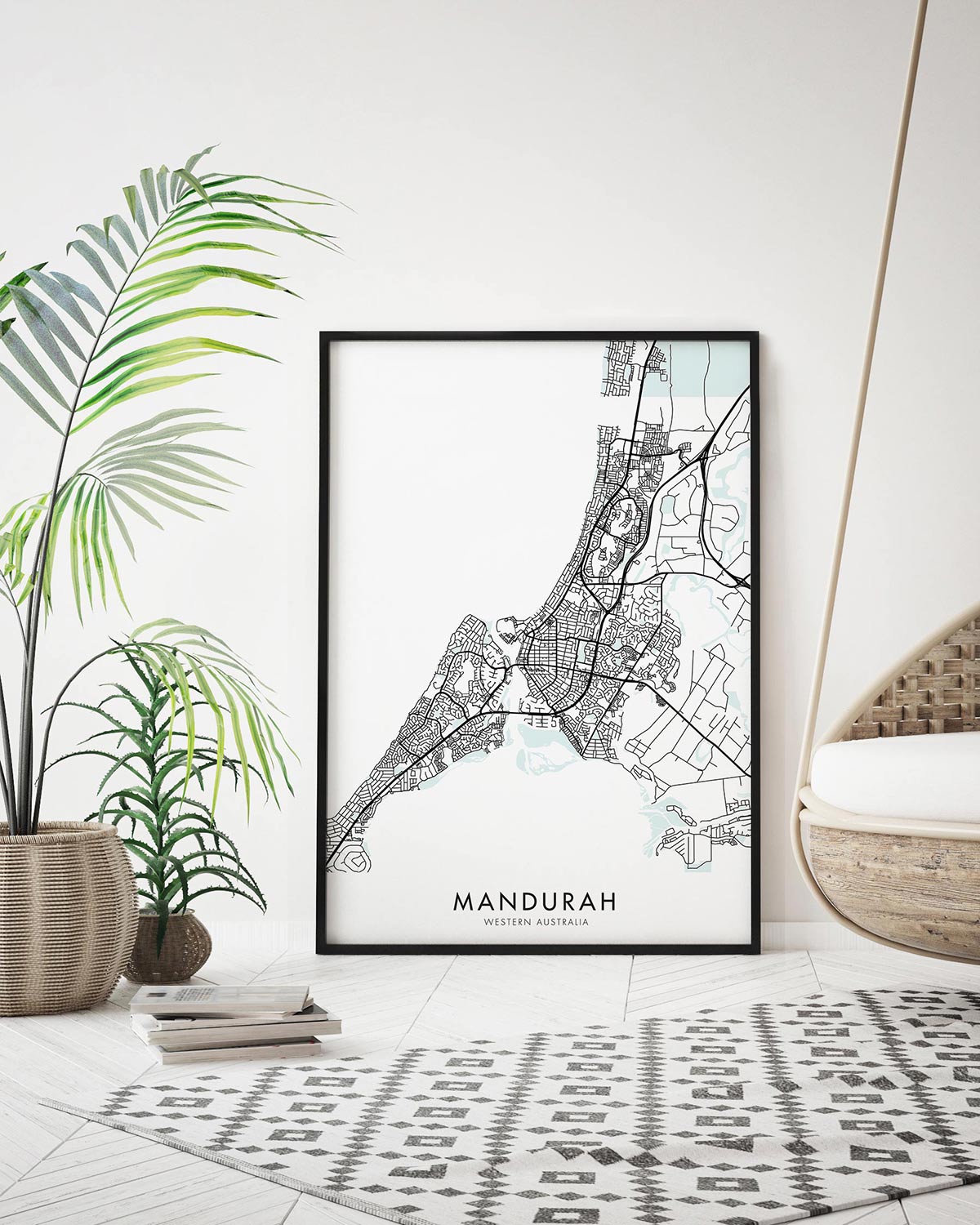Mandurah Map Print - Chelsea Chelsea