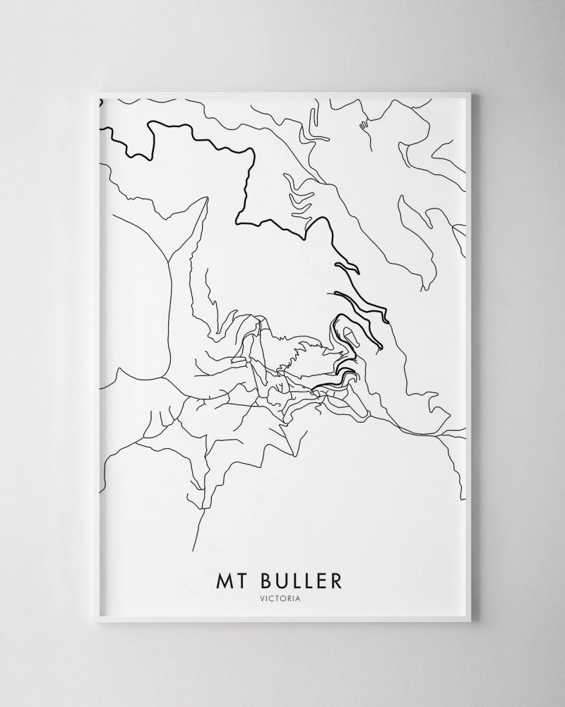 Mt Buller Map Print • Wall Art Print • Chelsea Chelsea