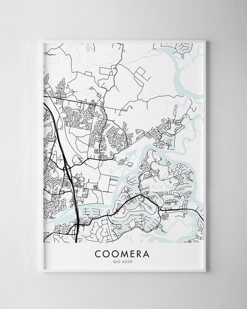 Gold Coast – Coomera Map Print - Chelsea Chelsea