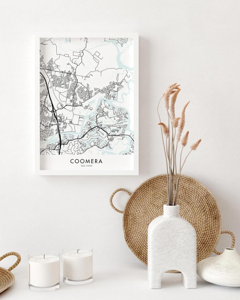 Gold Coast – Coomera Map Print - Chelsea Chelsea