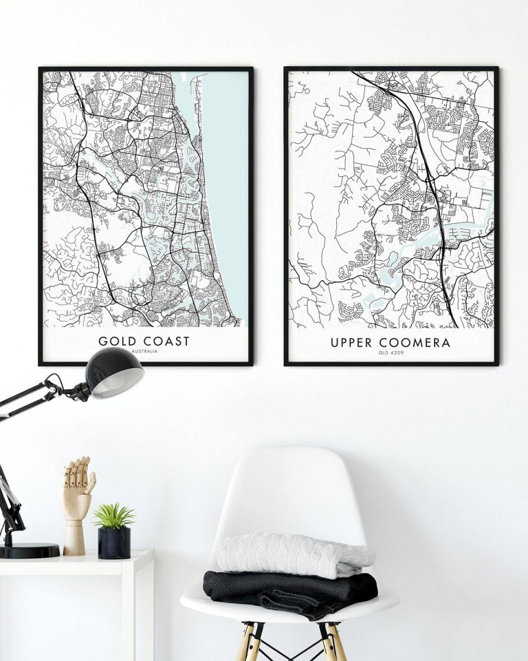 Gold Coast – Upper Coomera Map Print - Chelsea Chelsea