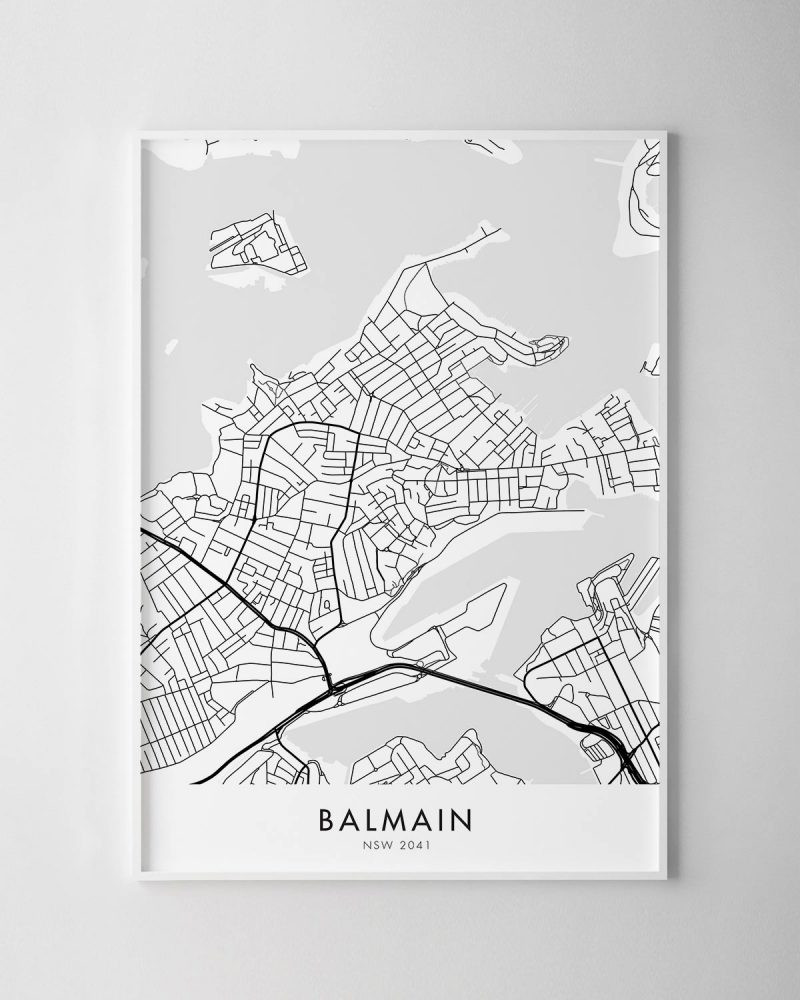 Sydney – Balmain Map Print - Chelsea Chelsea