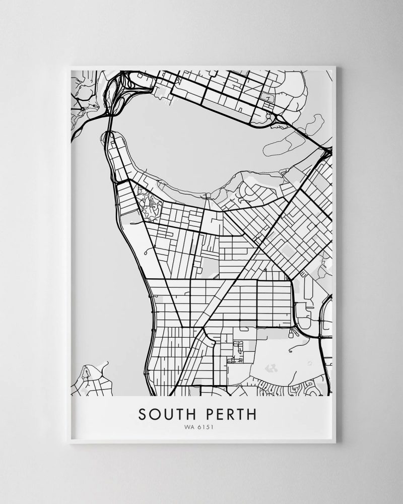 Perth – South Perth Map Print - Chelsea Chelsea