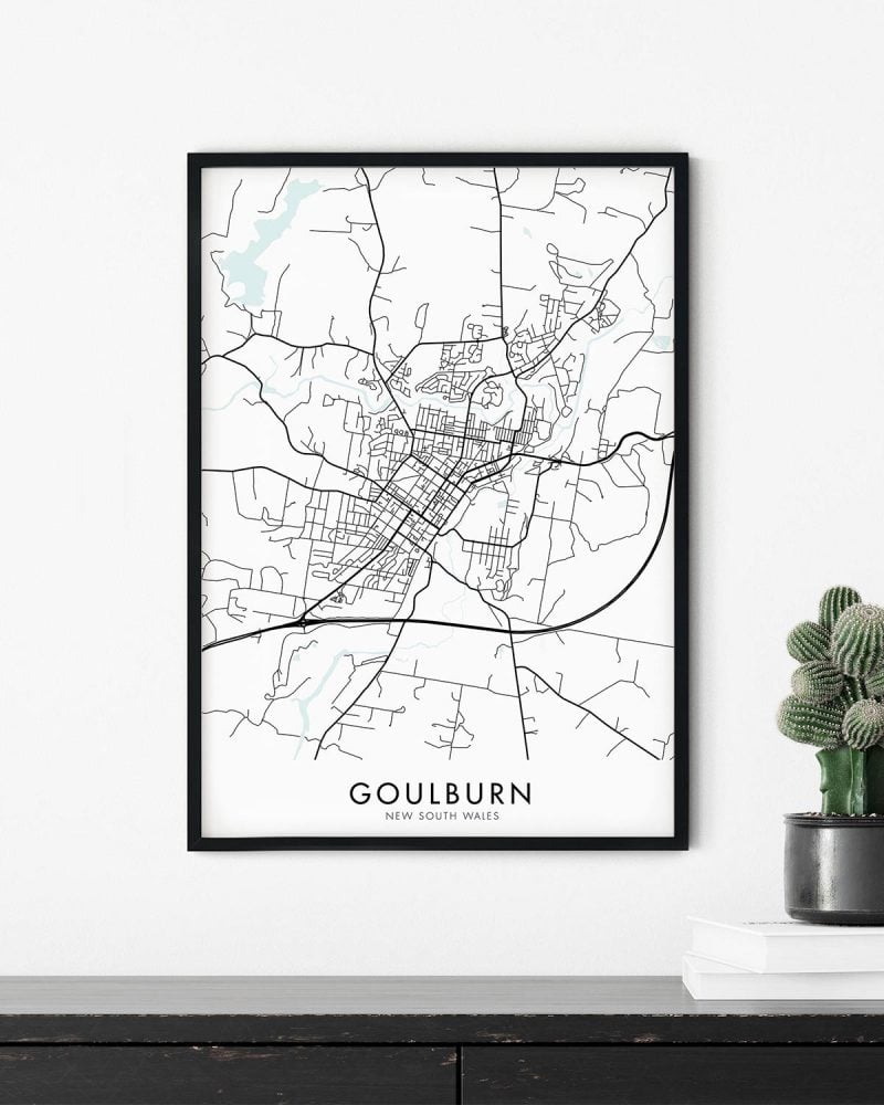 Goulburn NSW Map Print - Chelsea Chelsea