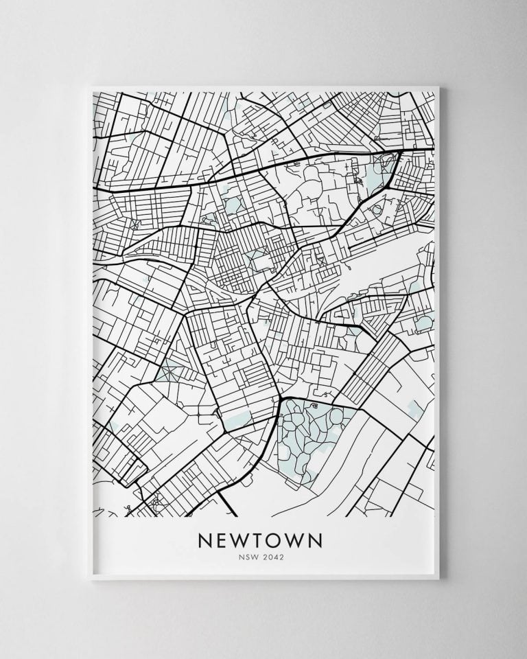 Sydney – Newtown Map Print - Chelsea Chelsea