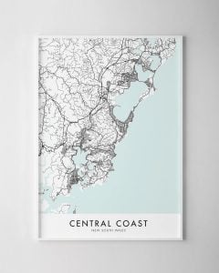 Central Coast NSW Map Print - Chelsea Chelsea