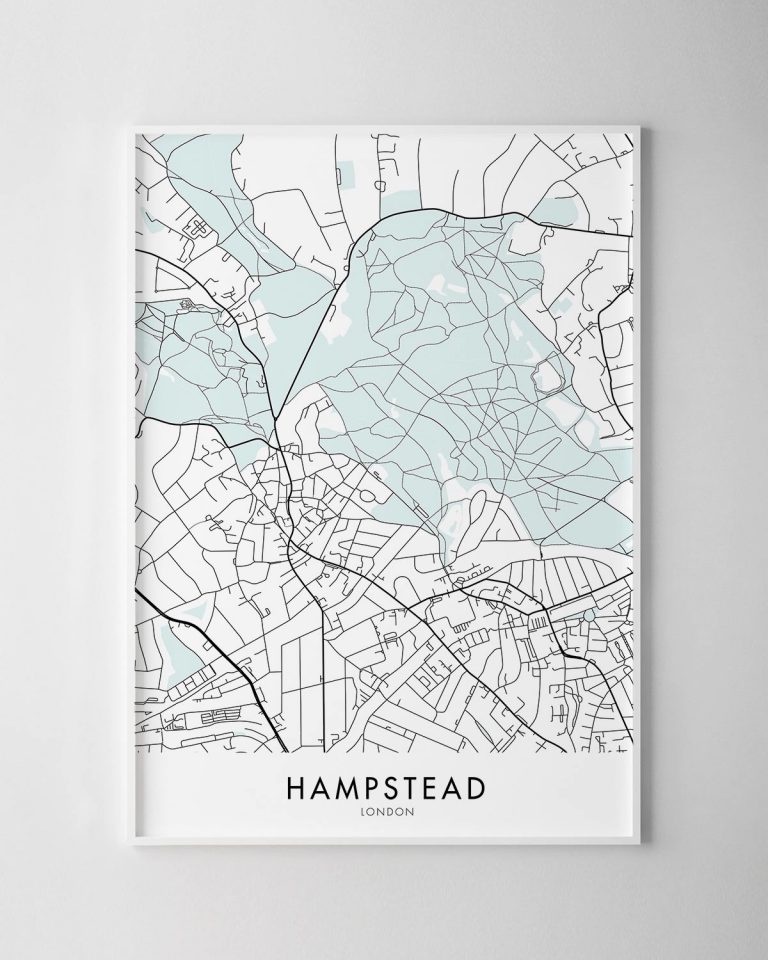 Hampstead, London Map Print - Chelsea Chelsea