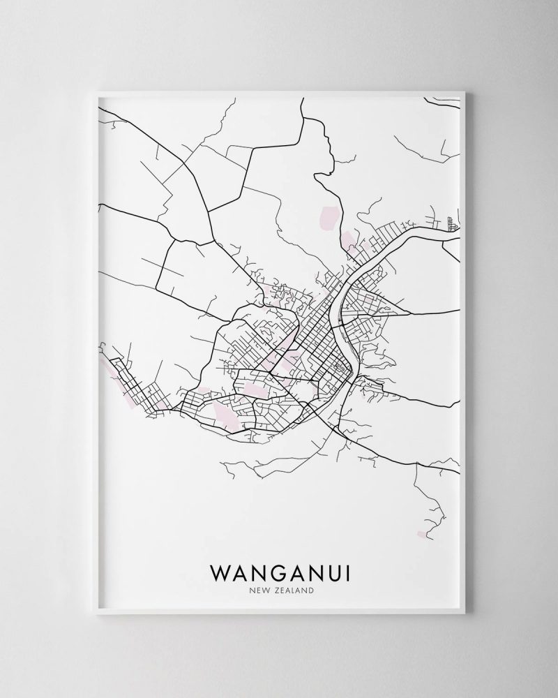 Wanganui Map Print (A4 Size) - Chelsea Chelsea