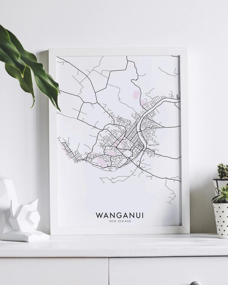 Wanganui Map Print (A4 Size) - Chelsea Chelsea