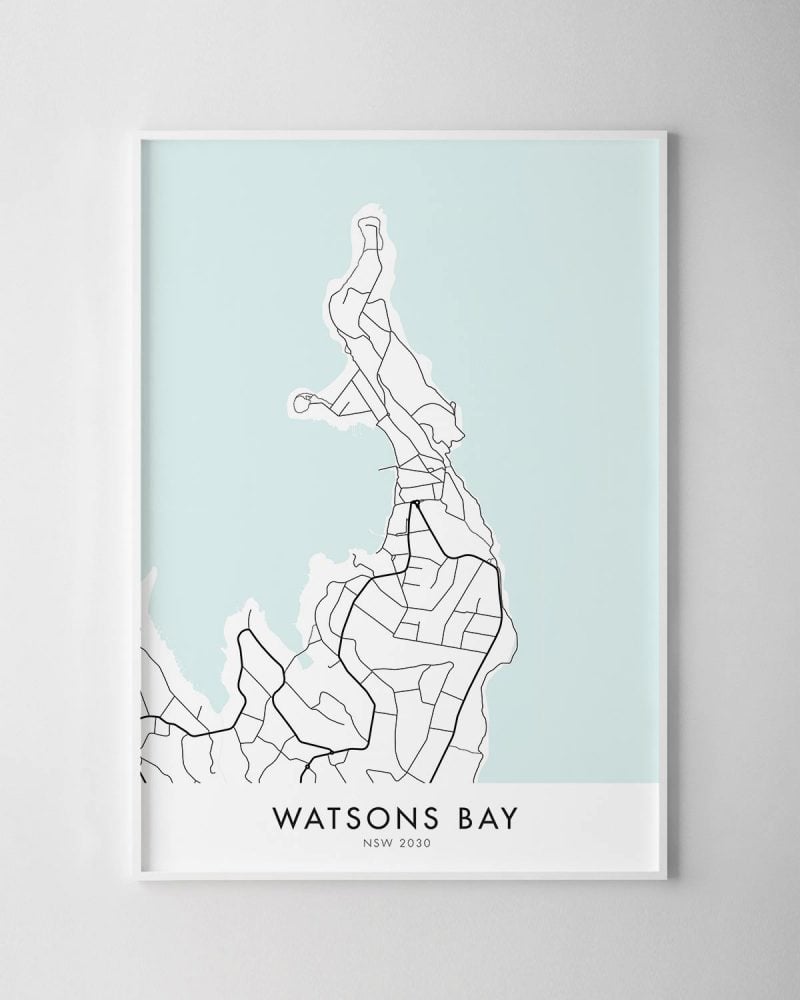 Sydney – Watsons Bay Map Print - Chelsea Chelsea